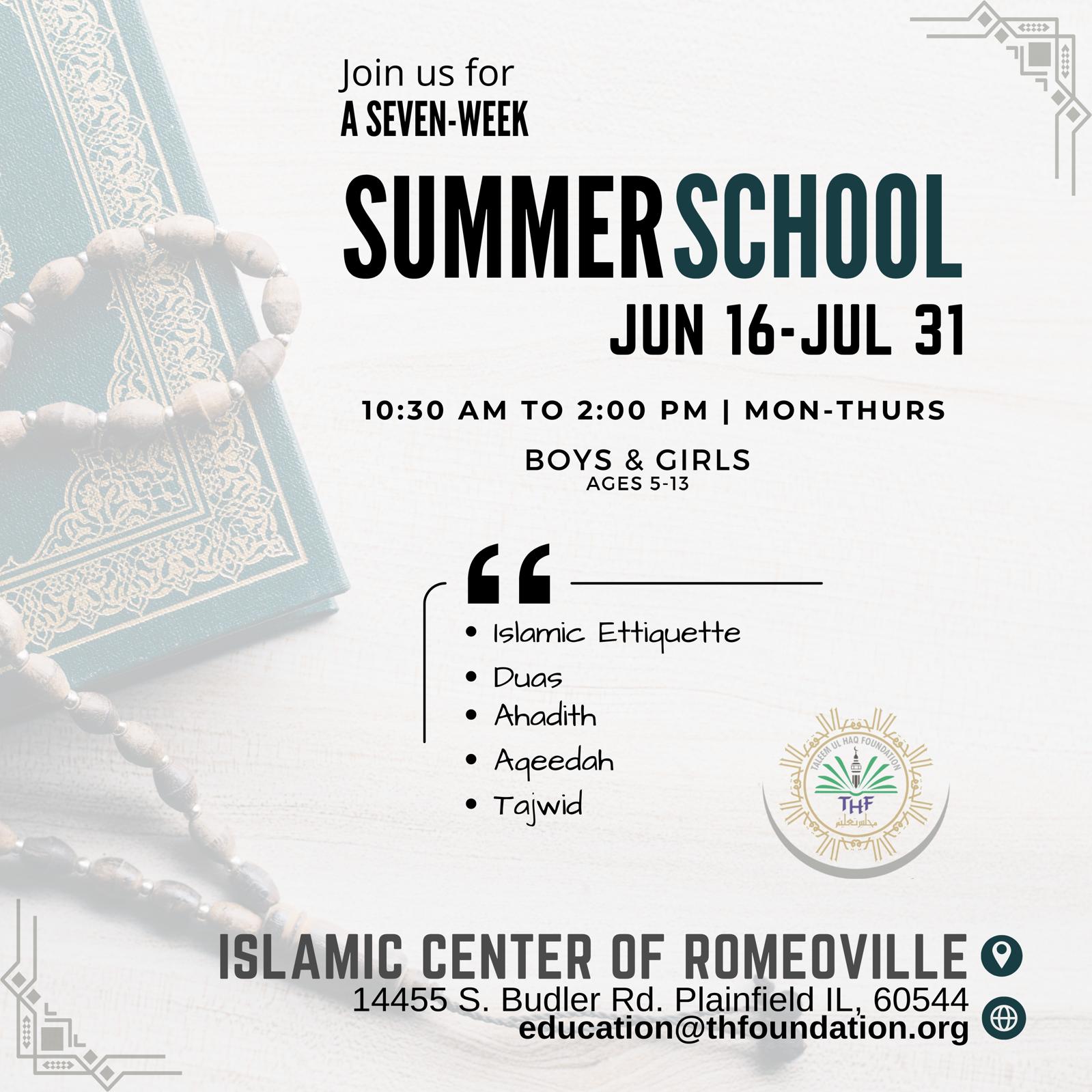 Taleem ul Haq Foundation .:: Islamic Center of Romeoville, IL.
